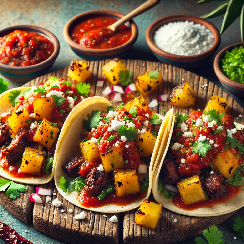 Ancho Chile-Spiced Beef Street Tacos with Mad Dog 357 Pure Gold Hot ...