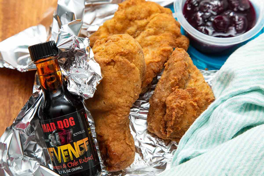 Fried Chicken with Crazy Burning Blueberry Honey | maddog357.com ...