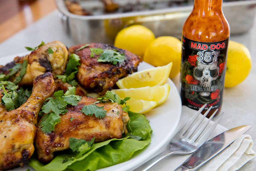 Grim Reaper Chicken | Chicken, mad dog 357, Mad Dog reaper sriracha ...