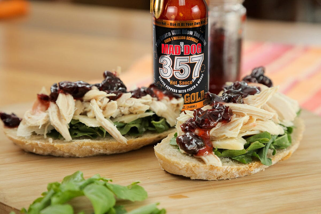 Mad Dog 357 Pure Gold Mango Peach Edition Spicy Turkey and Bacon Panini ...