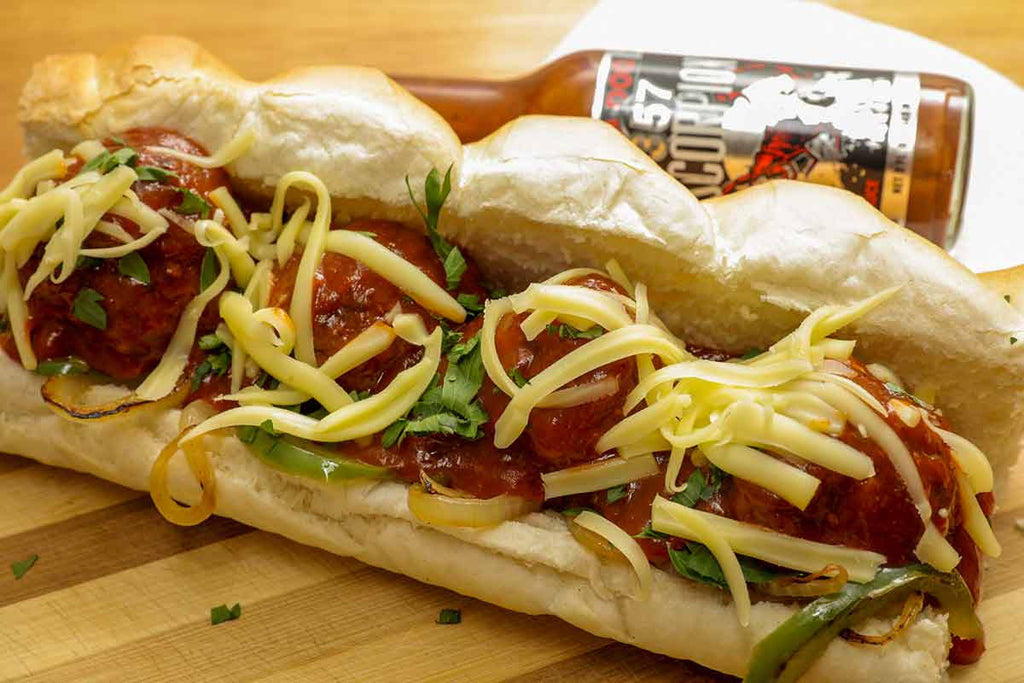 Meaty Mad Dog Sub Sandwiches | Mad Dog 357 Scorpion Hot Sauce ...